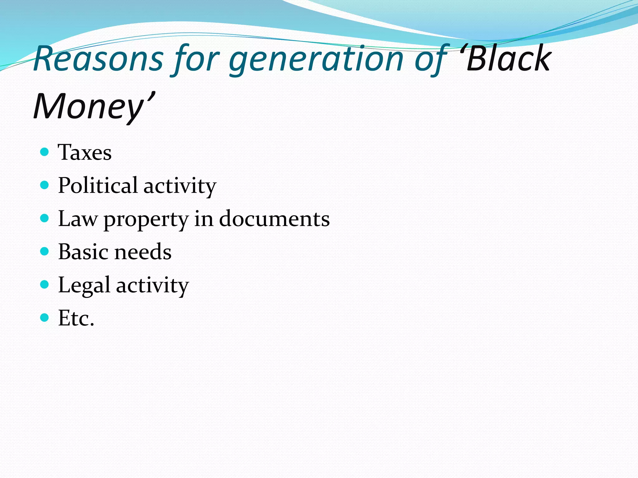 Black money | PPTX