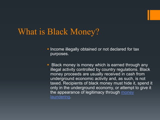 Black money nishmitha | PPTX