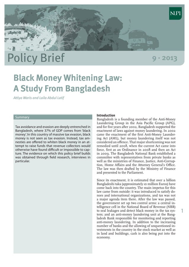 Whitening black money: Tax evasion & avoidance | PDF