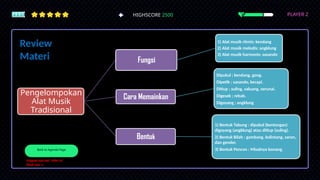 PPT LANJUTAN MODUL AJAR SENI MUSIK KELAS VIII " ALAT MUSIK TRADISIONAL ...