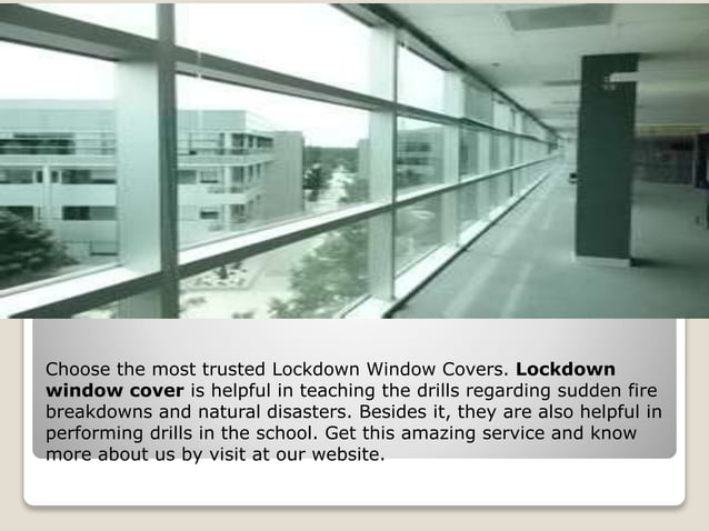 Lockdown Window cover for locking purpose | PPT