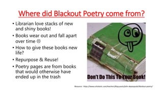 Blackout poetry | PPTX