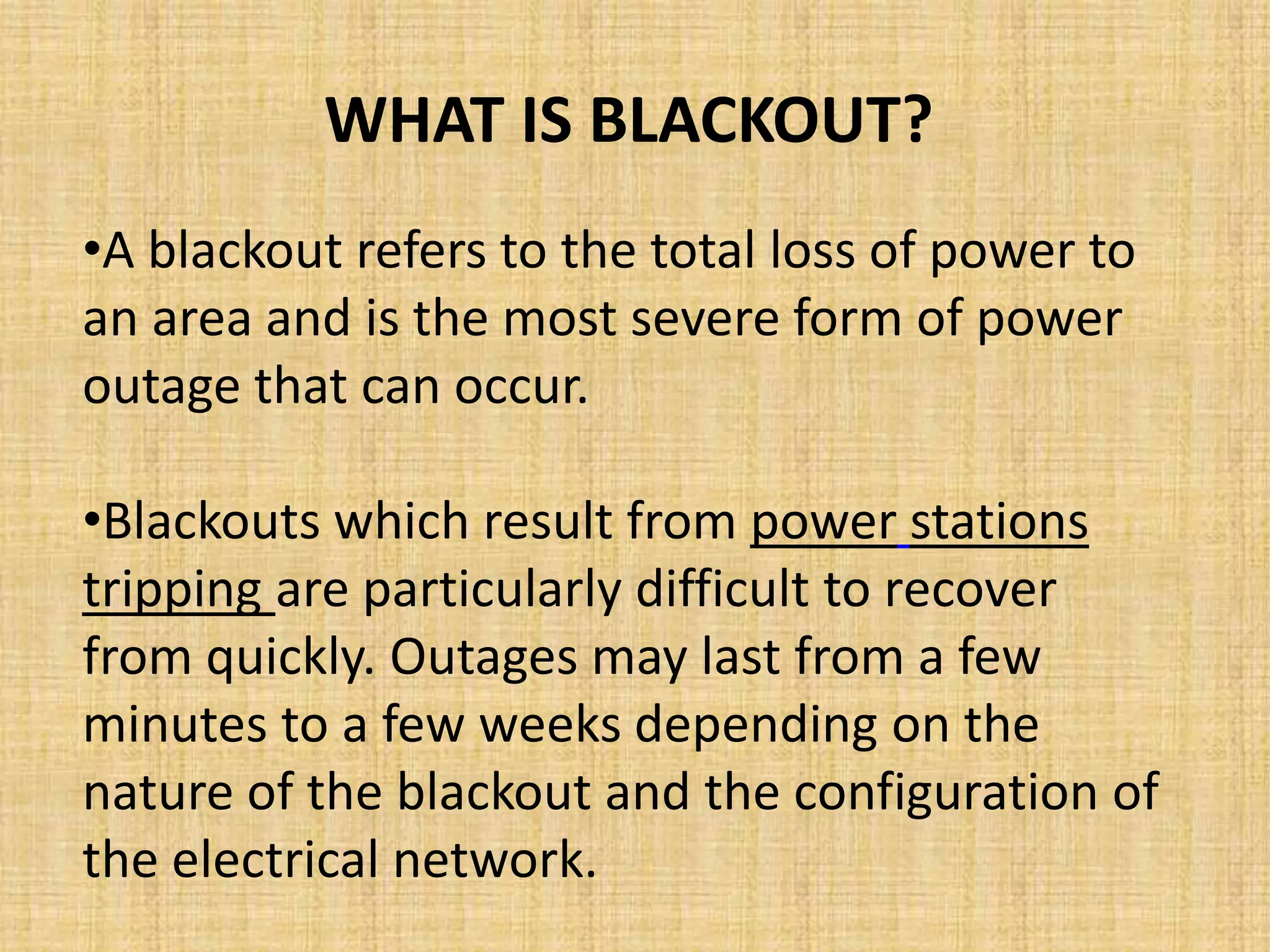 Blackout | PPTX