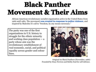 Black panther movement | PPTX