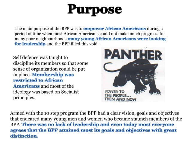 Black panther movement | PPTX