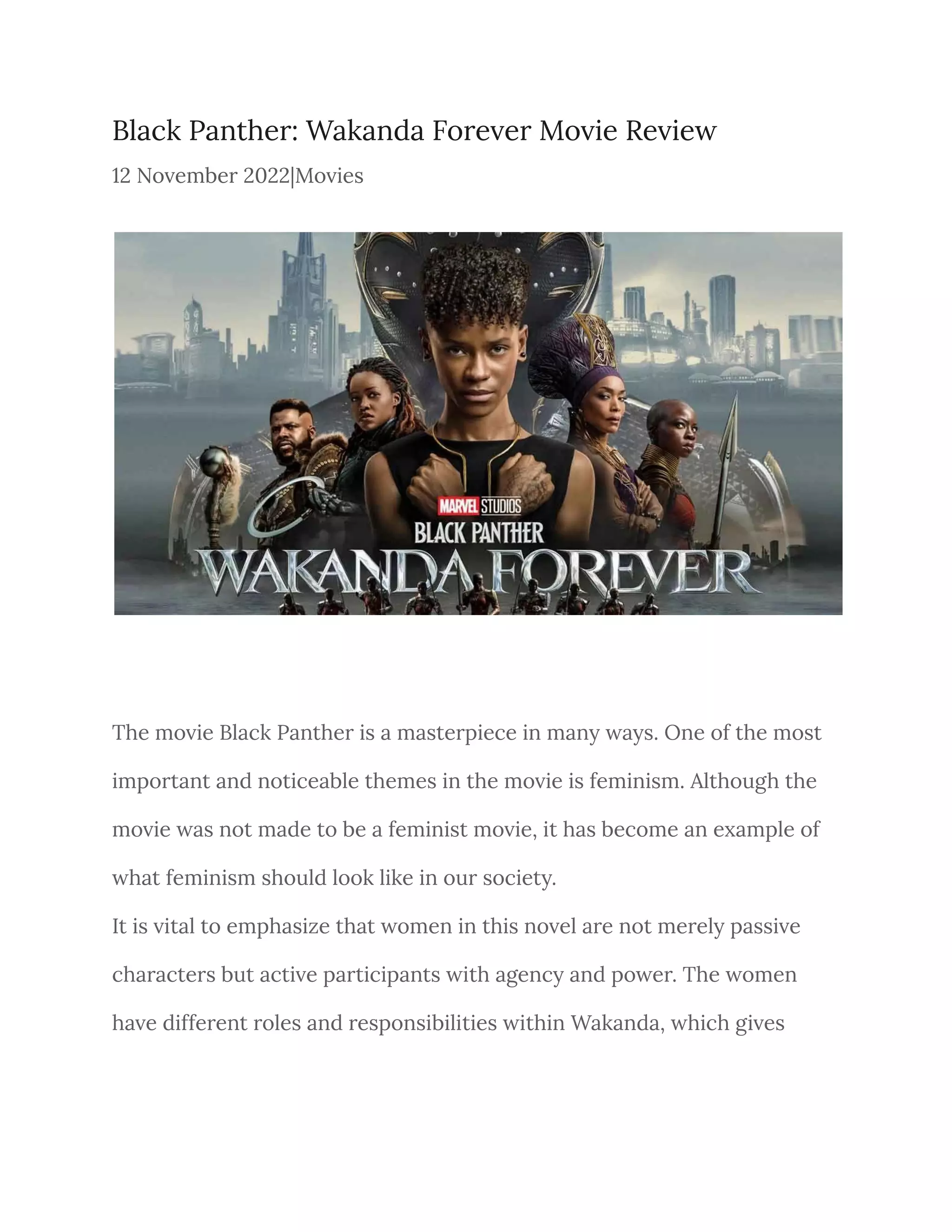 Black Panther_ Wakanda Forever Movie Review.pdf
