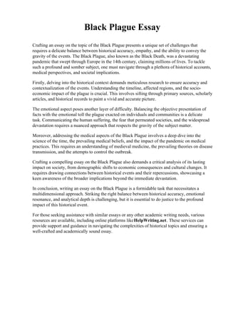 Black Plague Essay. United States Air Force Academy | PDF