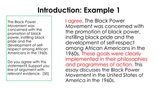 Black Power Movement Movimiento Black Po | PPTX