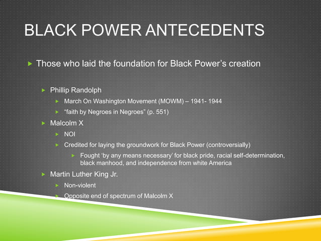 Black power presentation | PPT