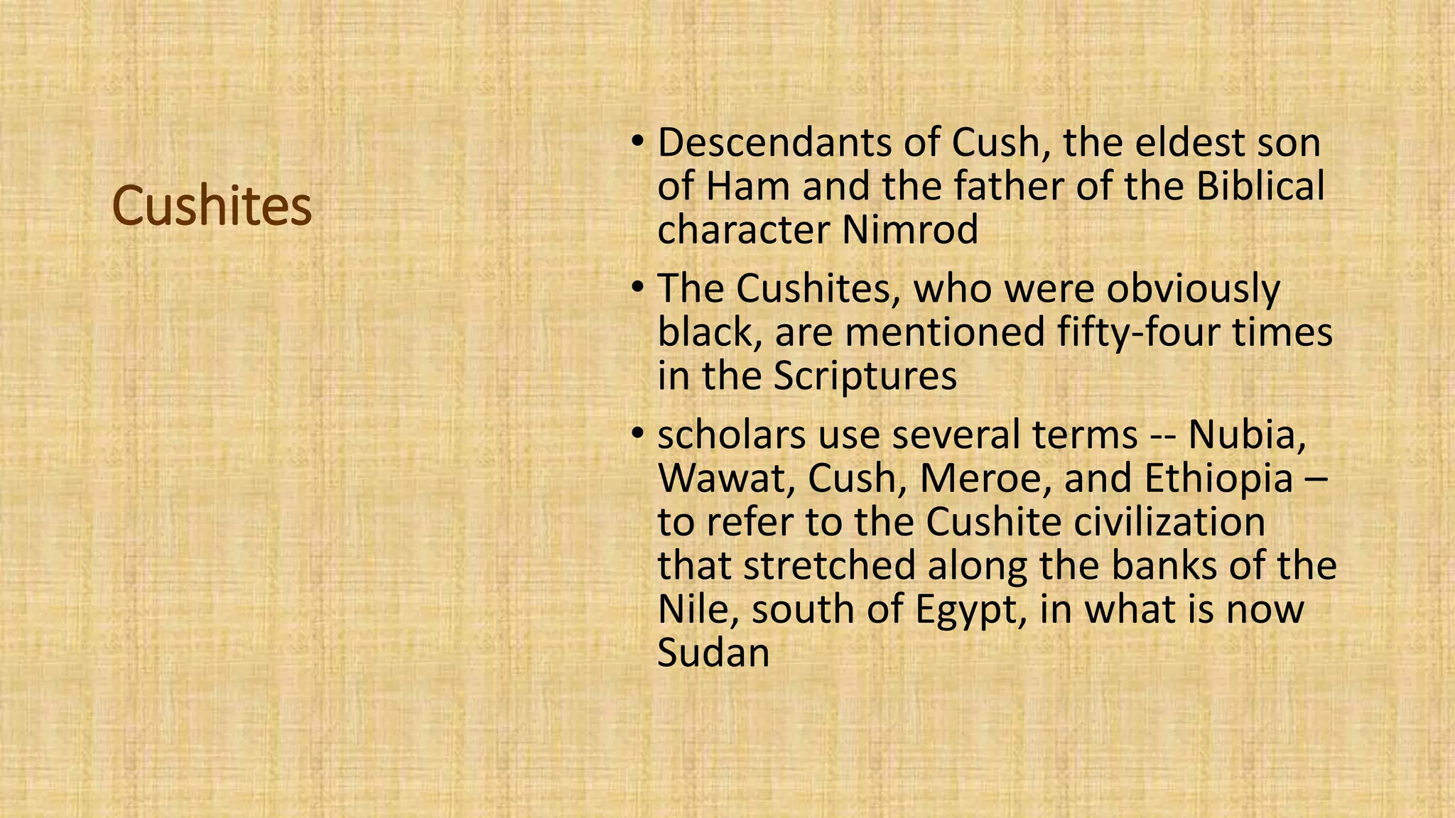 The Presence of Blacks in the Bible | PPTX