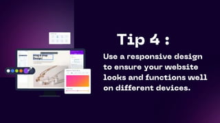 10 Website development tips for beginners | PPTX