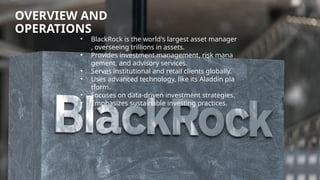 BLACK ROCK is a Finance Company Provide Asset Managment | PPTX ...