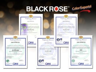 Black Rose Color Experts Product Catalog | PPT