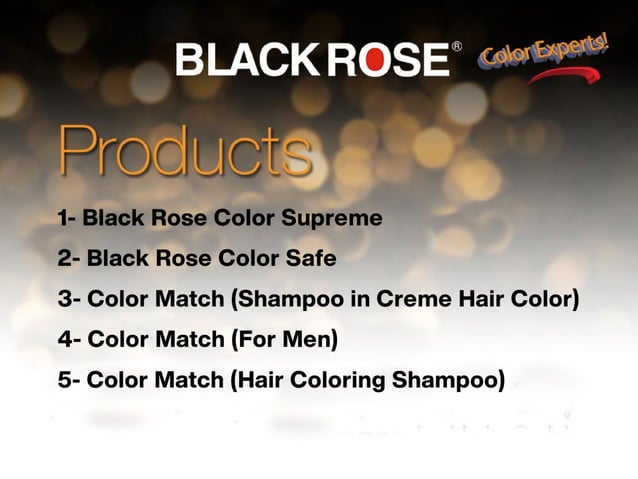 Black Rose Color Experts Product Catalog | PPT