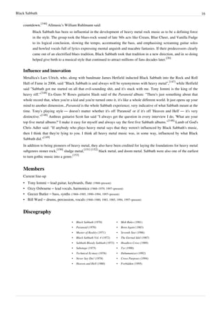 Black sabbath wikipedia | PDF | Classic Rock | Rock Music