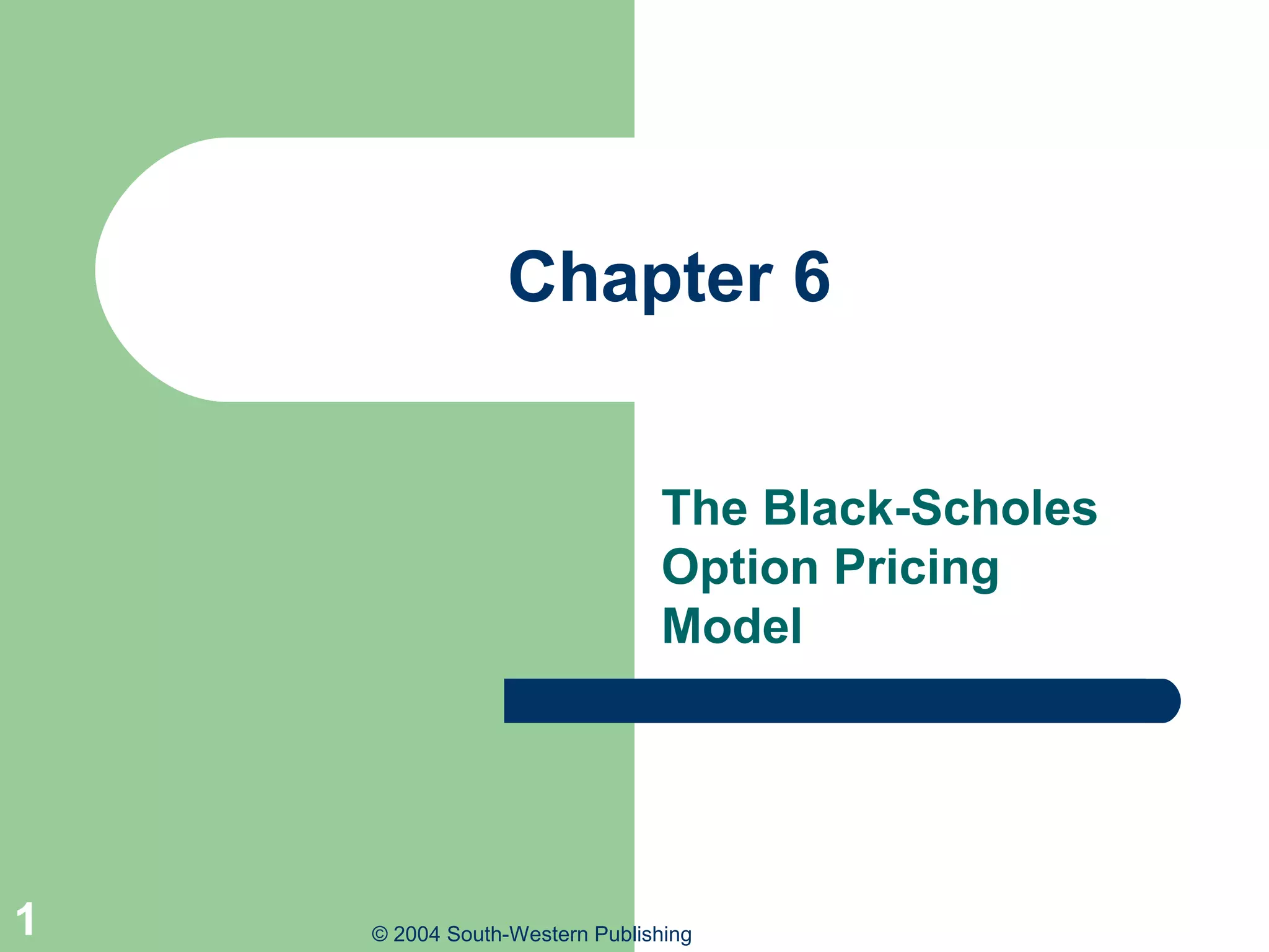 Black schole | PPT