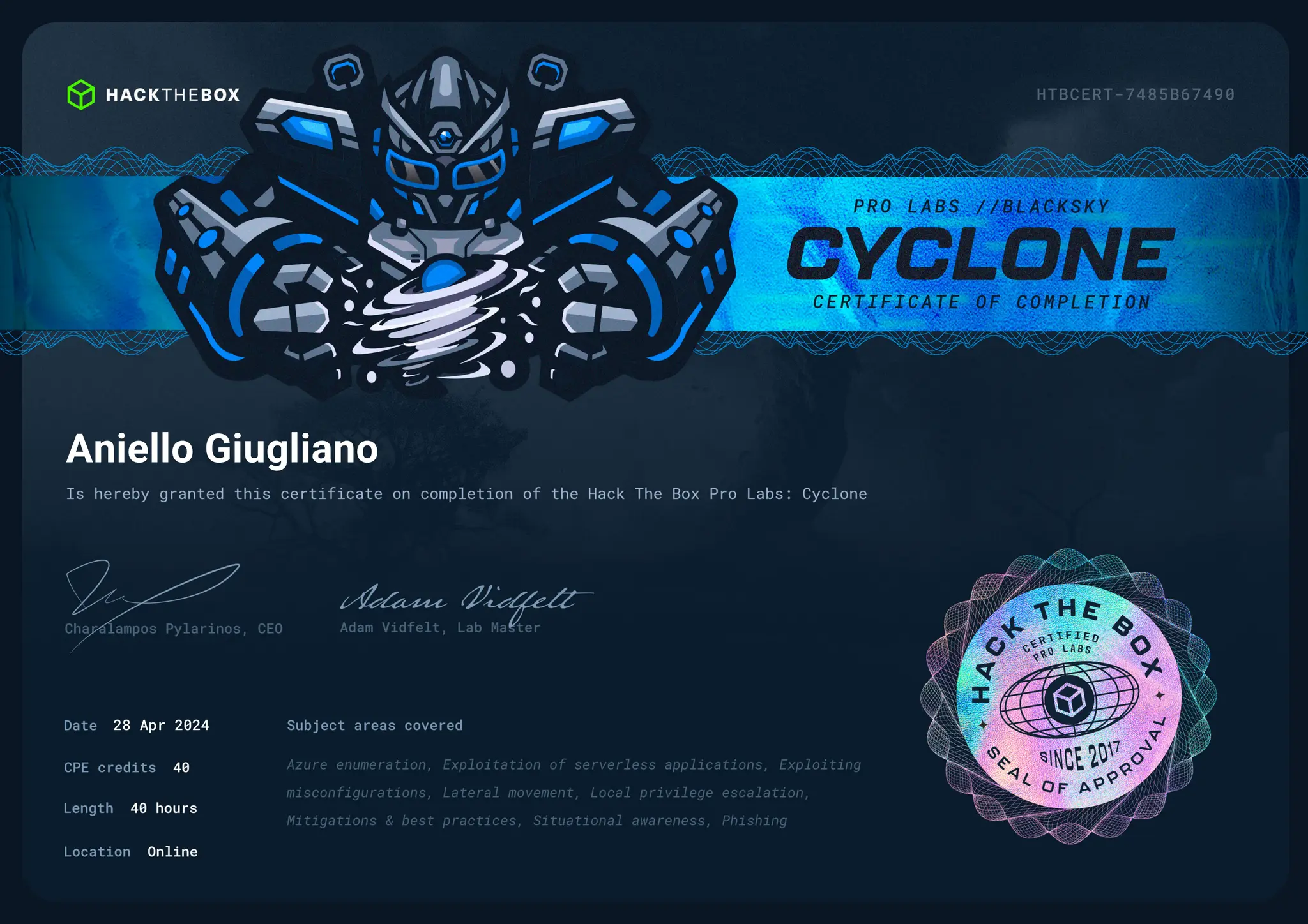 HackTheBox_BlackSky_ Cyclone_Certificate.pdf