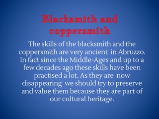 Blacksmith and coppersmith | PPT