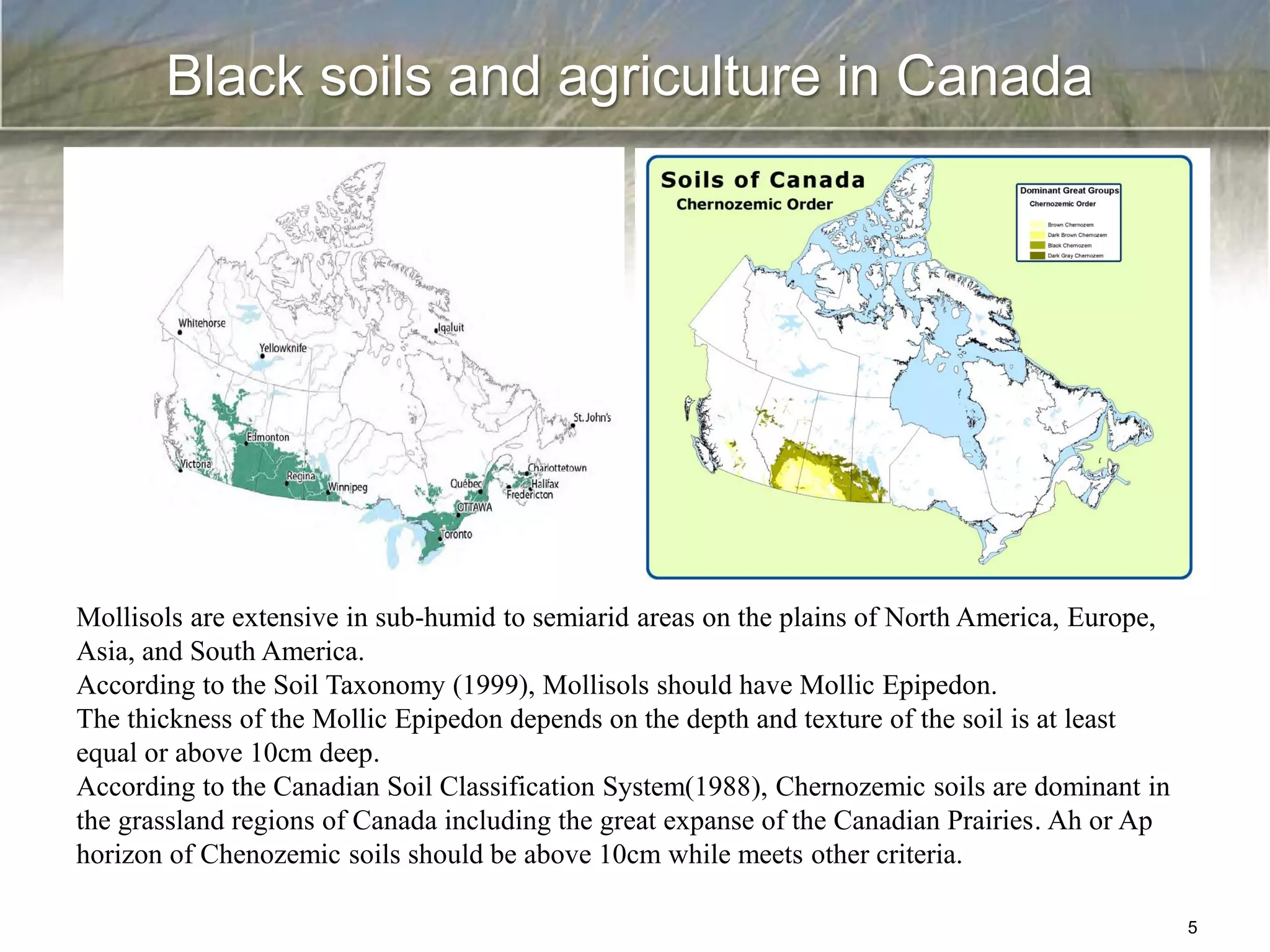 Black Soils and Digital Soil Mapping in Canada - Xiaoyuan Geng, Brian ...