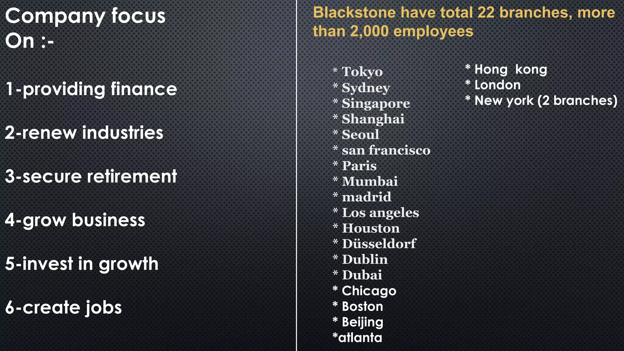 Blackstone group | PPTX