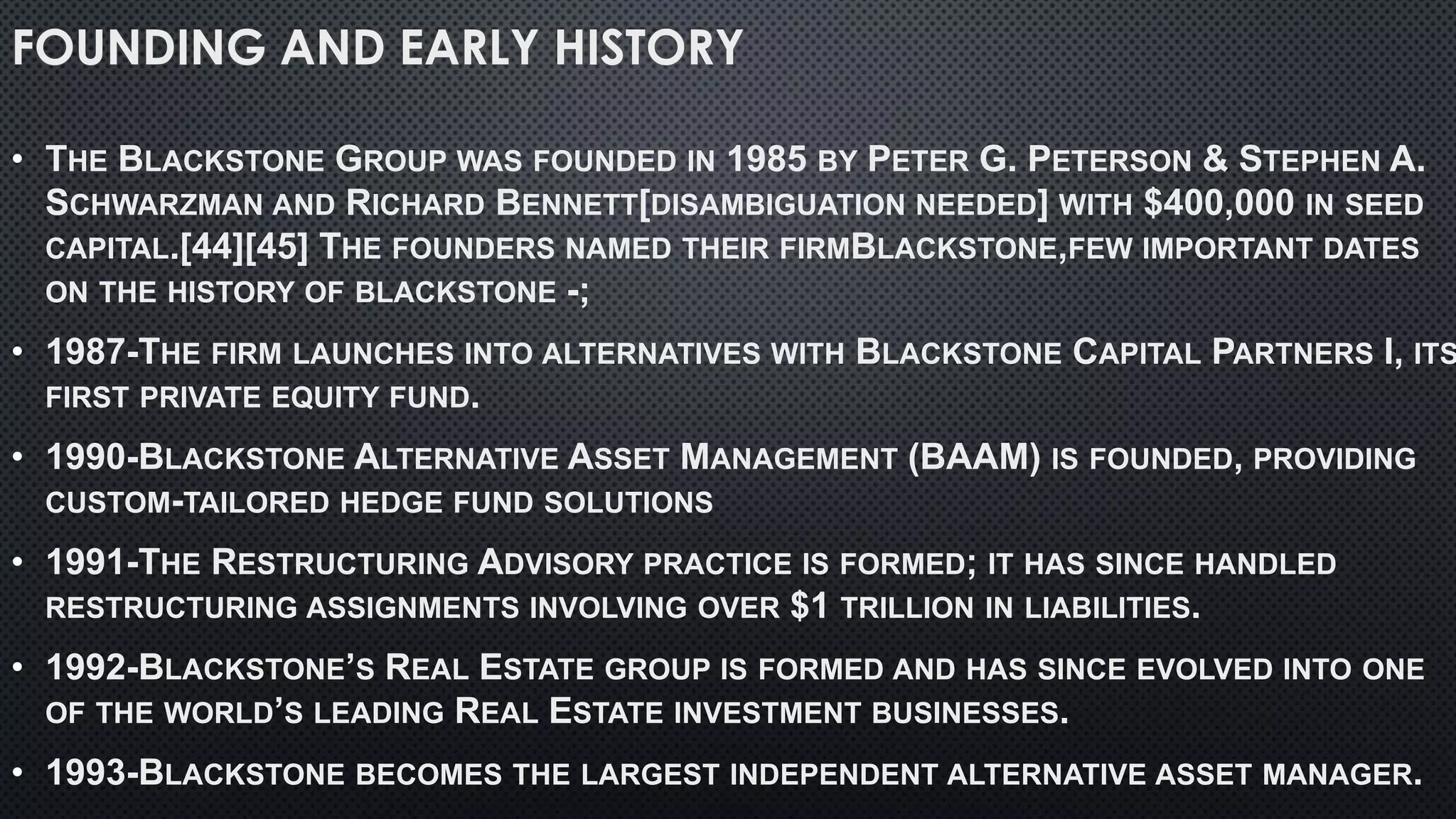 Blackstone group | PPTX
