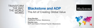 Blackstone: The Art of Creating Value | PDF