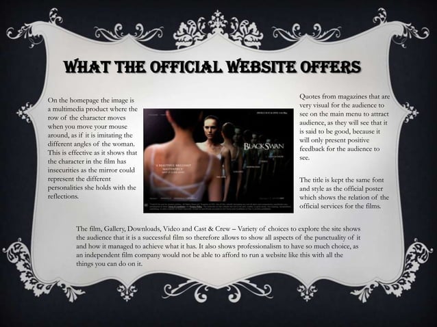 Black swan case study | PPT