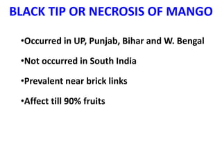 Black tip of mango | PPTX