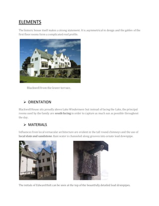 Blackwell house | DOCX
