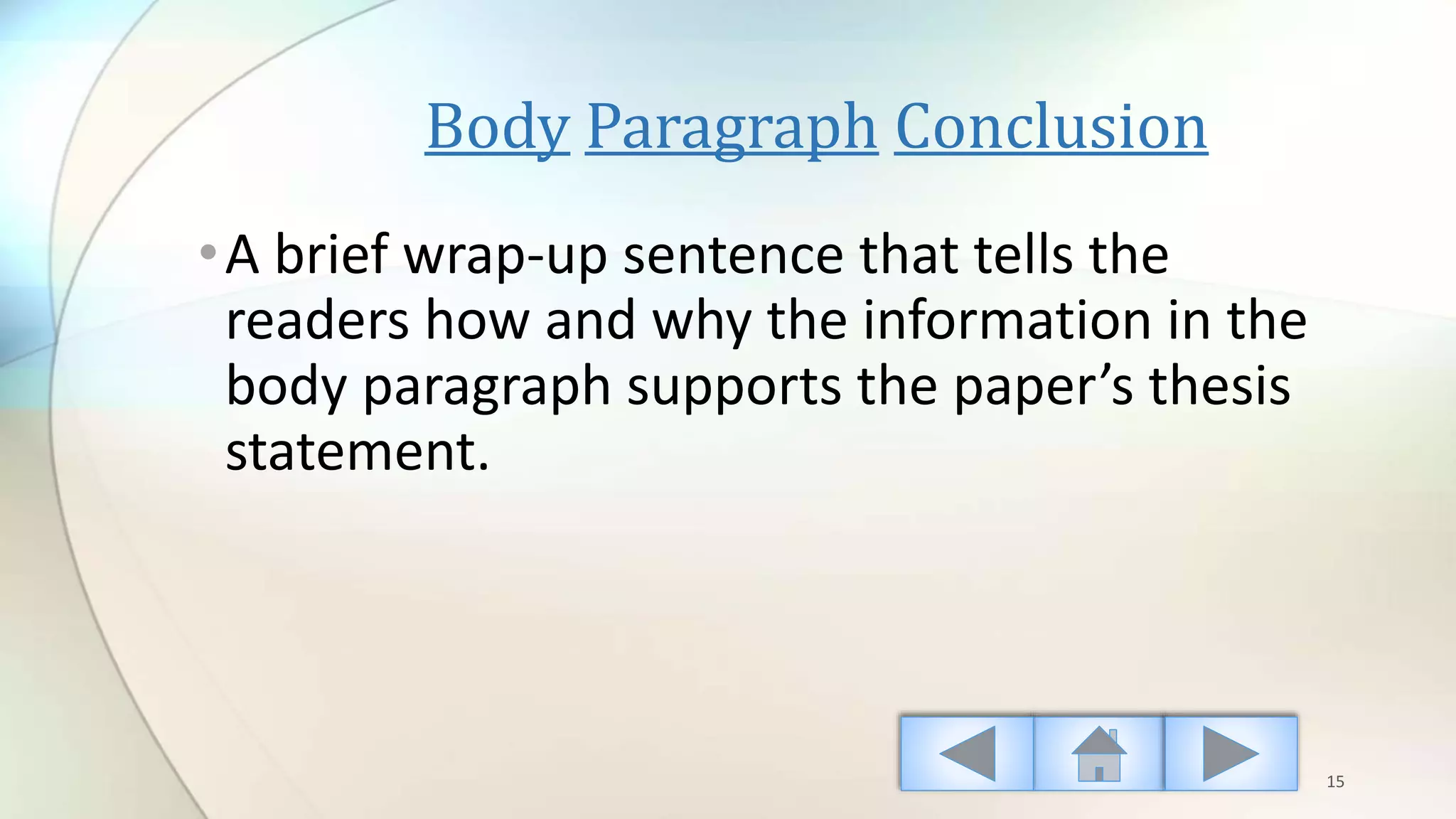 Writing an Argumentative, Research-Based Body Paragraph | PPTX