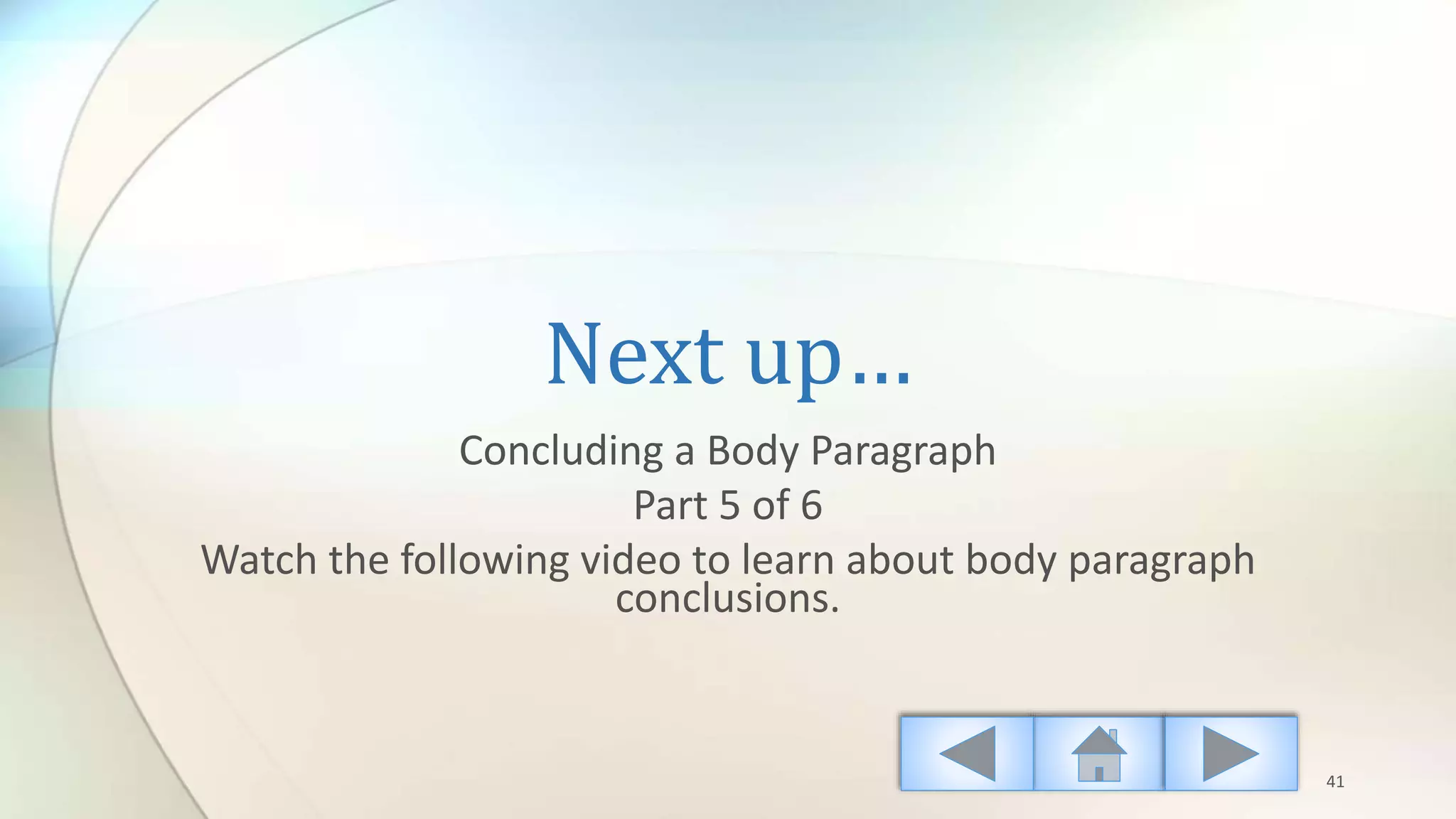 Writing an Argumentative, Research-Based Body Paragraph | PPTX
