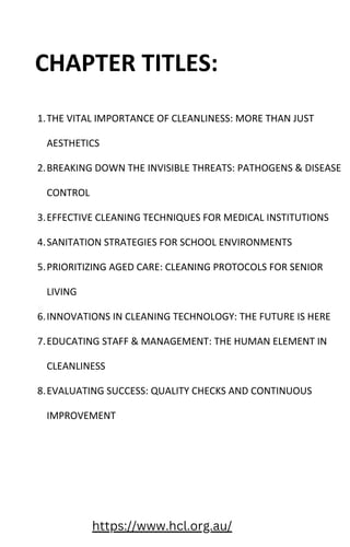 DEEP CLEAN REVOLUTION: CLEANLINESS BEYOND THE SURFACE FOR MEDICAL ...