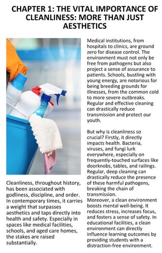 DEEP CLEAN REVOLUTION: CLEANLINESS BEYOND THE SURFACE FOR MEDICAL ...