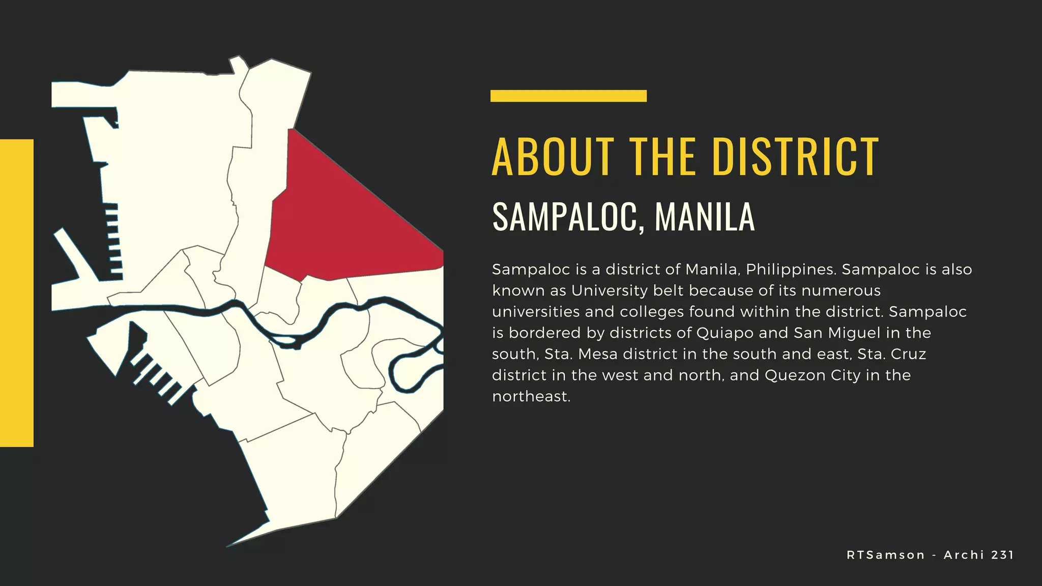 New Urban Manifesto for District of Sampaloc | PDF