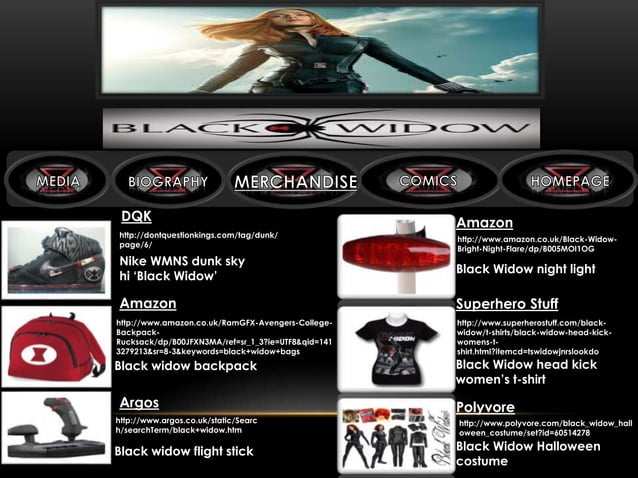BLACK WIDOW WEBSITE - (E.Eniola O) | PPT
