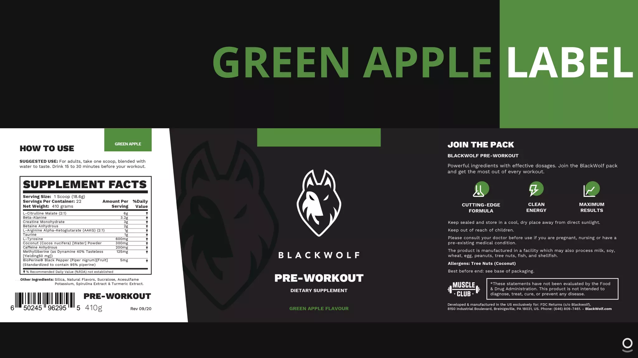 Black wolf pre-workout_workout anytime | PDF