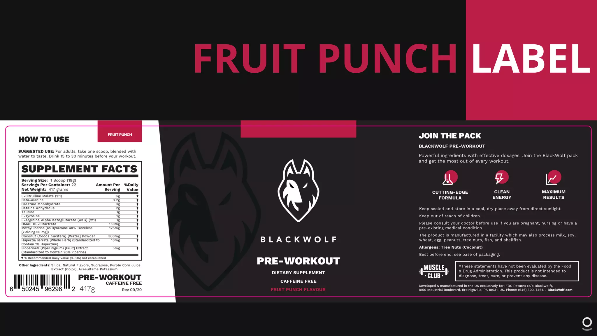 Black wolf pre-workout_workout anytime | PDF