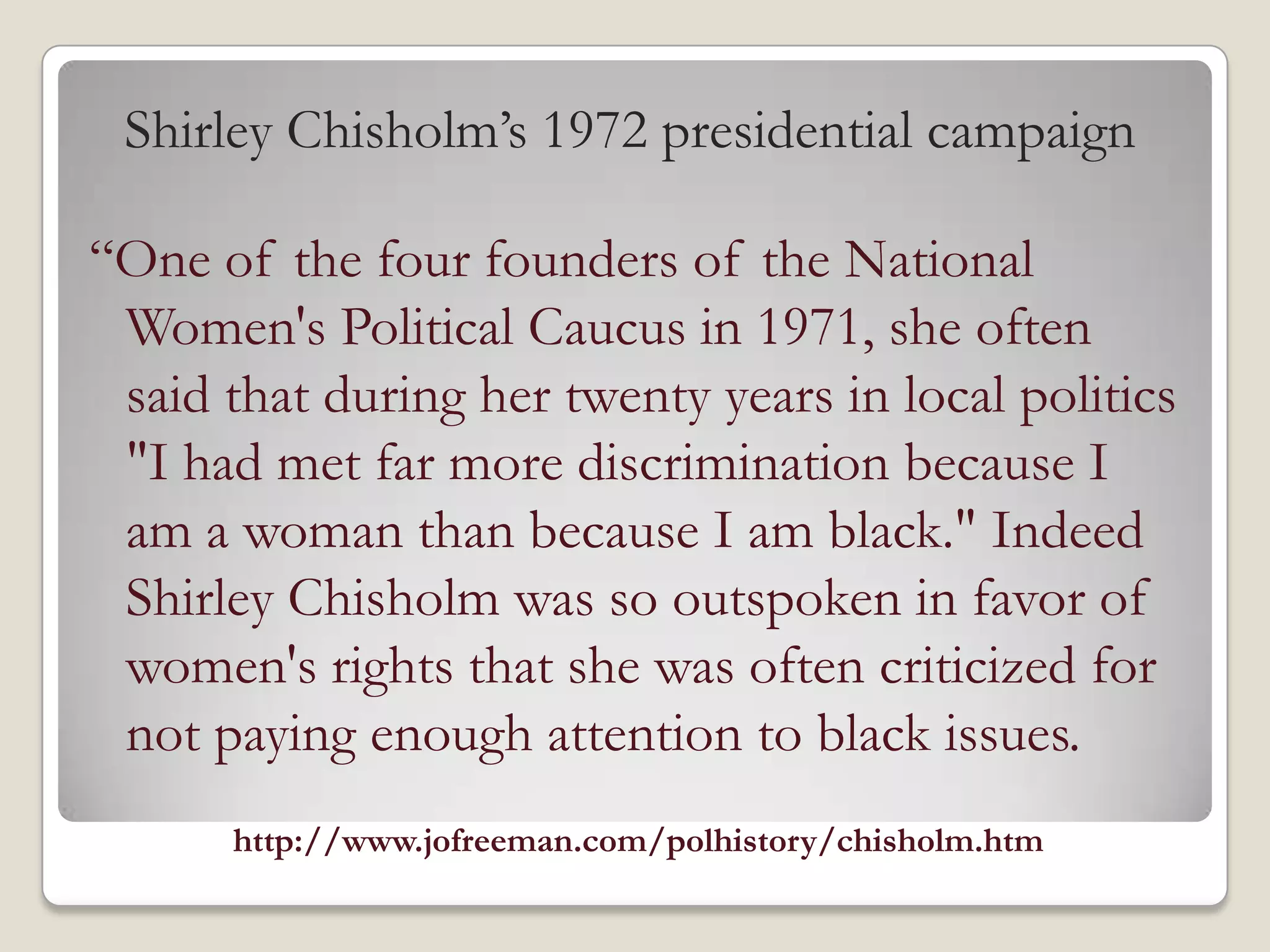 Black women civil rights talk | PPTX | Politics