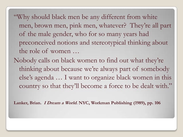 Black women civil rights talk