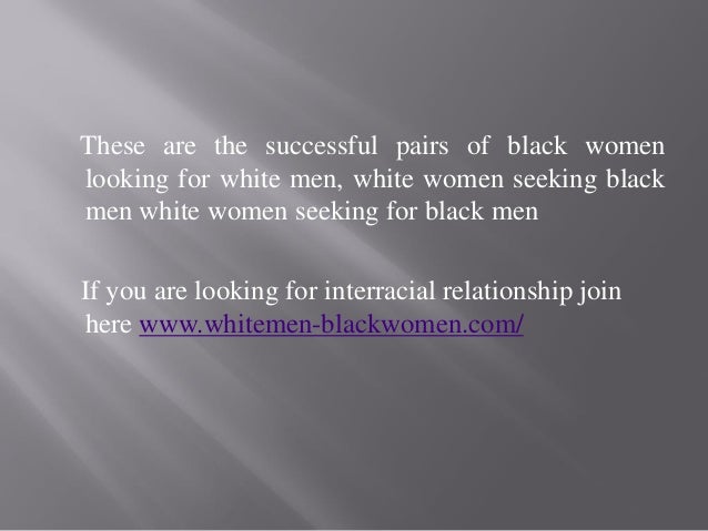 White Male Seeking Black Female Riderkor