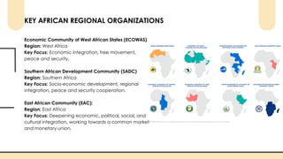 African Regional Organizations: Fostering Cooperation and integration | PDF