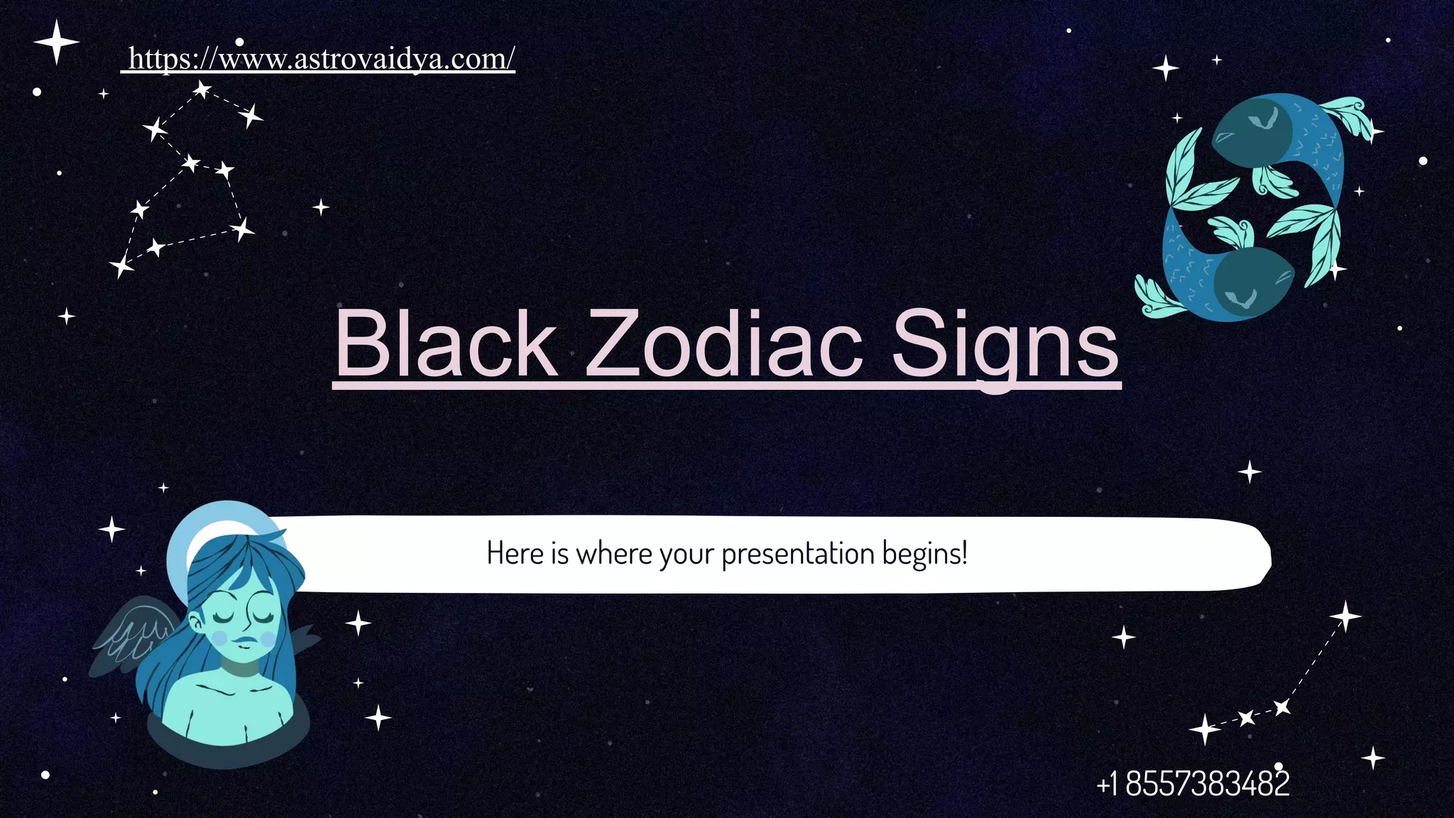 Black Zodiac Sign | PPT