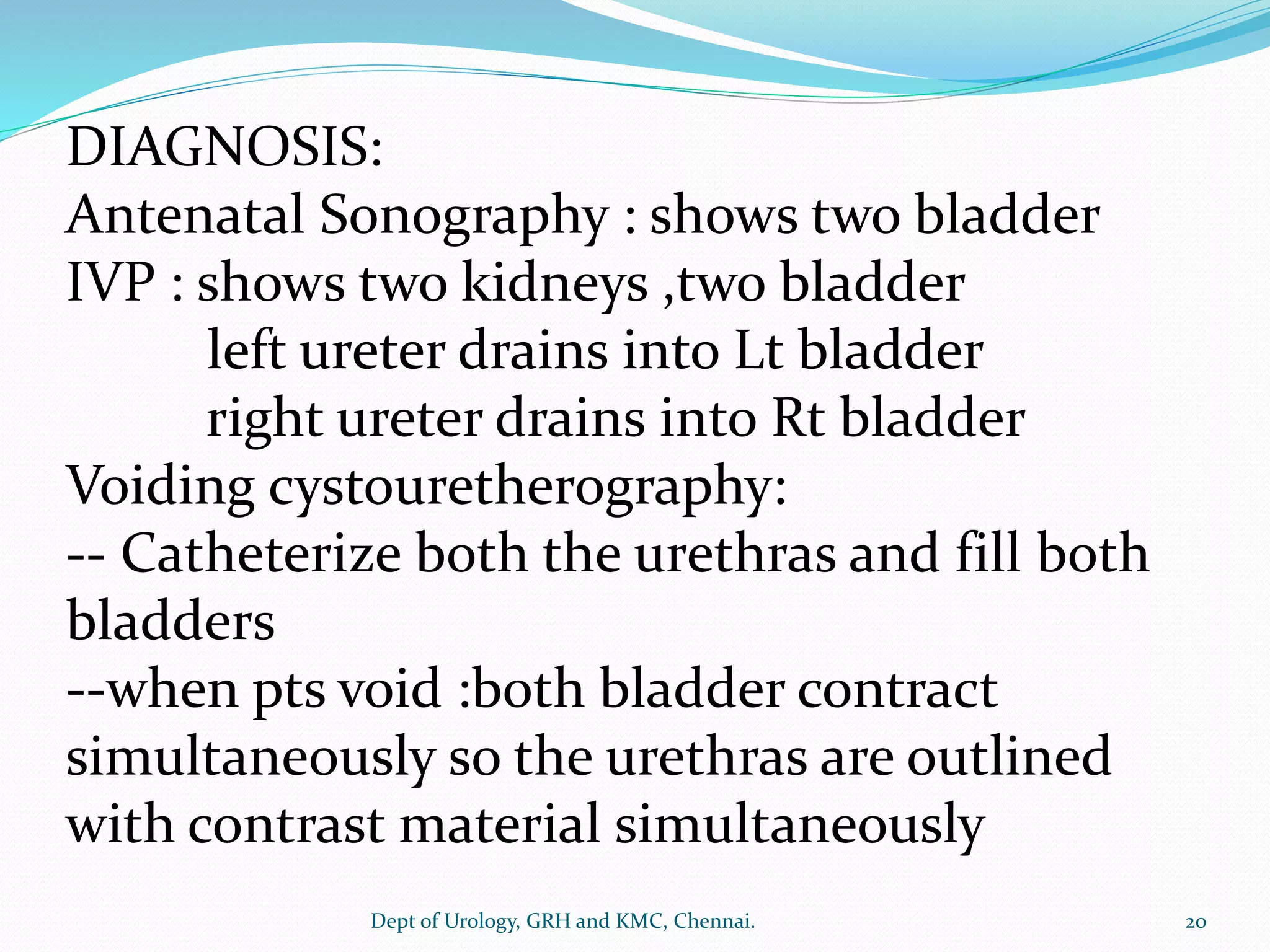 Urinary Bladder anomalies congenital | PDF