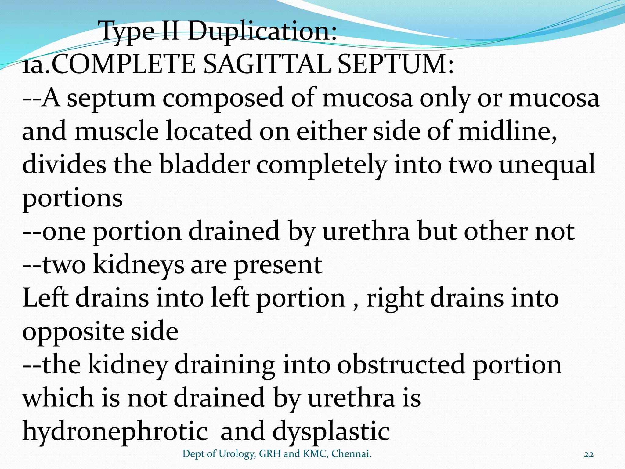 Urinary Bladder anomalies congenital | PDF