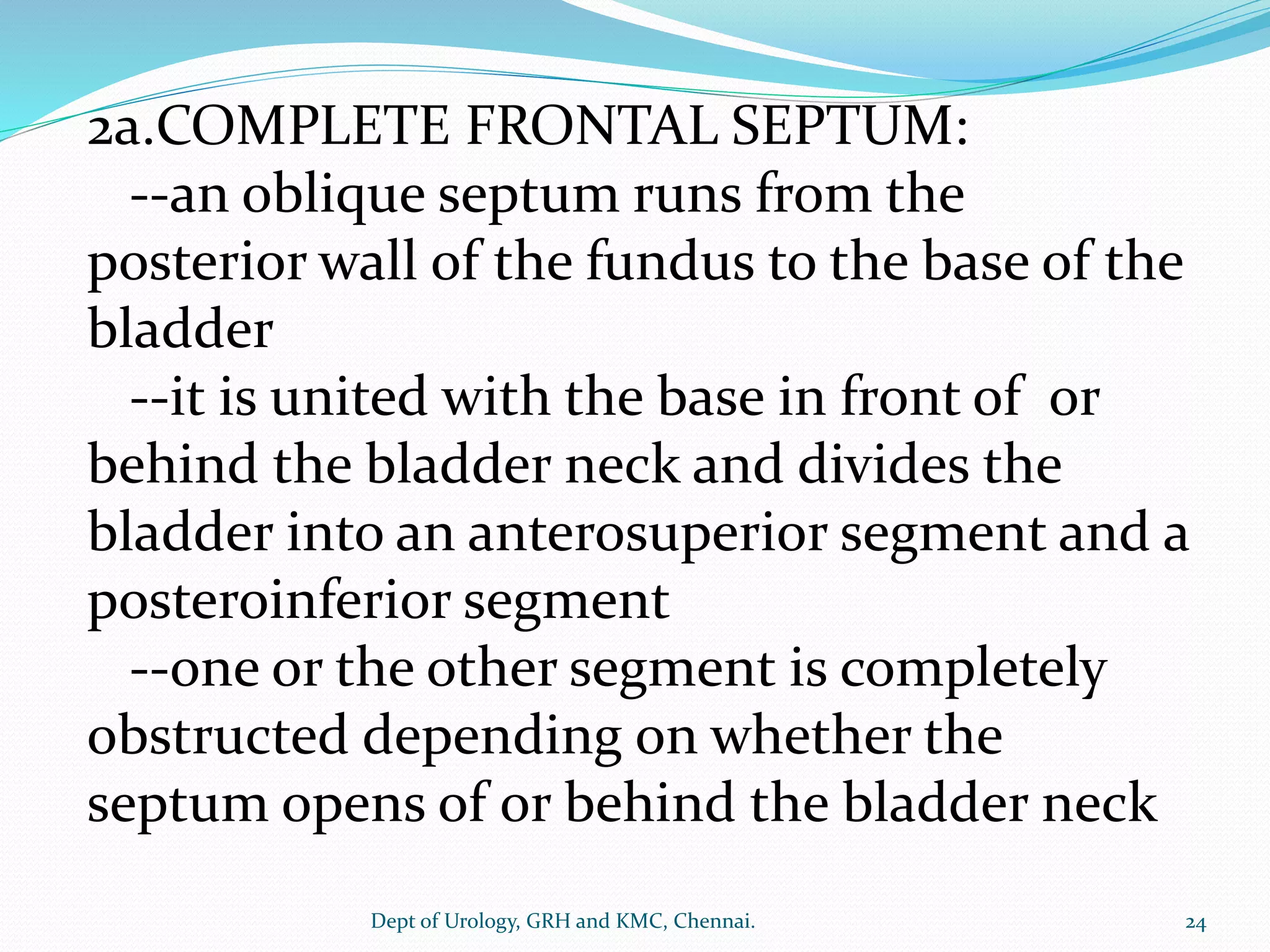 Urinary Bladder anomalies congenital | PDF