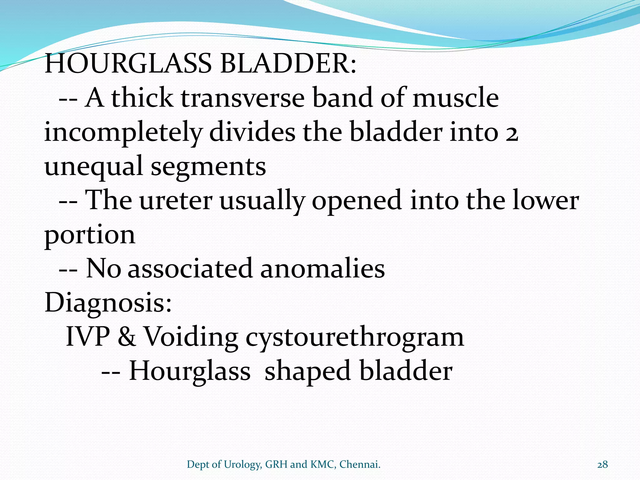 Urinary Bladder anomalies congenital | PDF