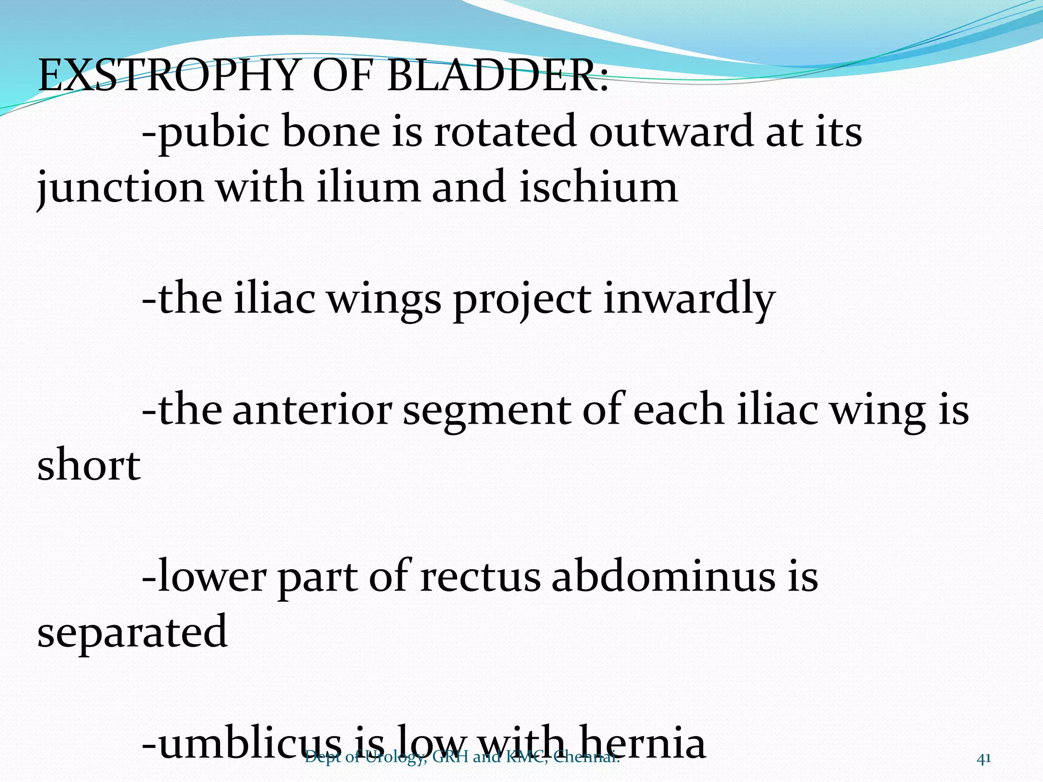 Urinary Bladder anomalies congenital | PDF