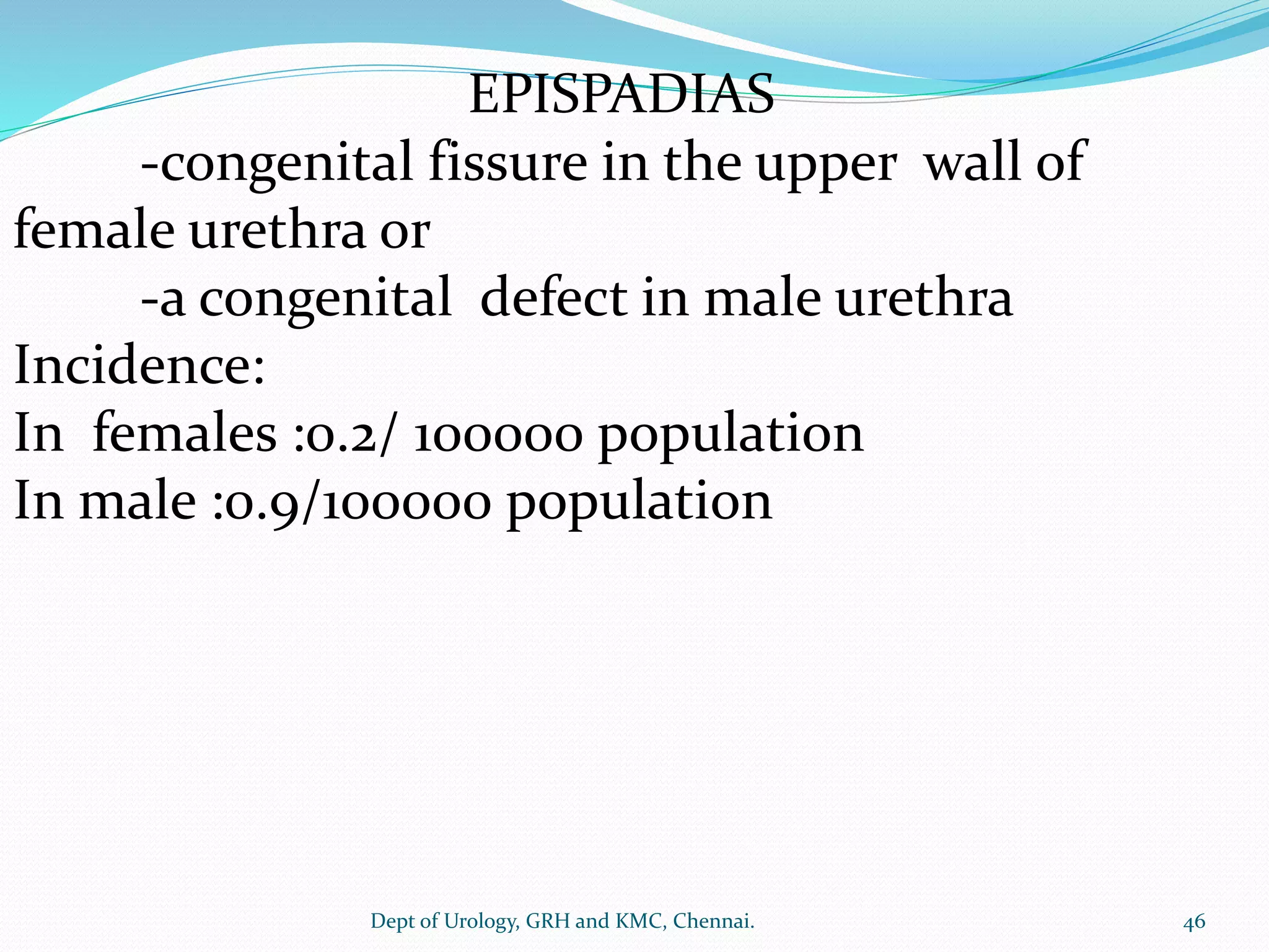Urinary Bladder anomalies congenital | PDF