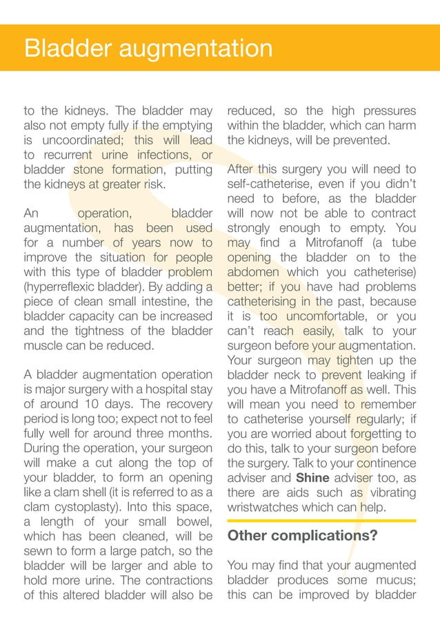 Bladder augmentation | PDF | Digestive Disorders | Diseases and Conditions