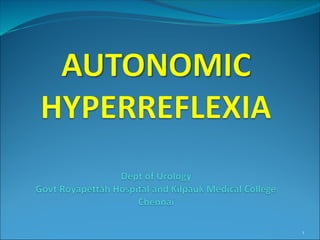 Autonomic hyperreflexia | PPT